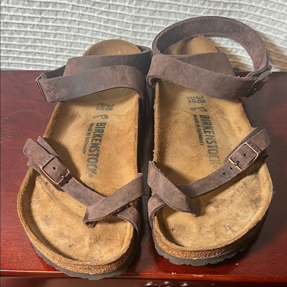 Birkenstock | Shoes | Birkenstock Yara Habana Sandals In Rich Brown ...